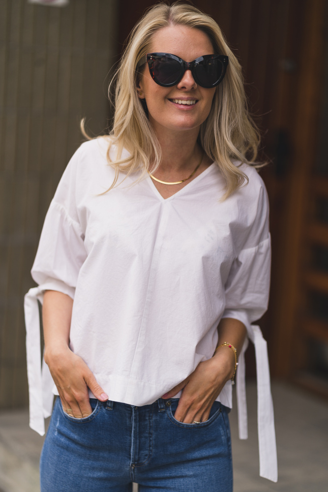 Simone Shirt White - Vakre Vene